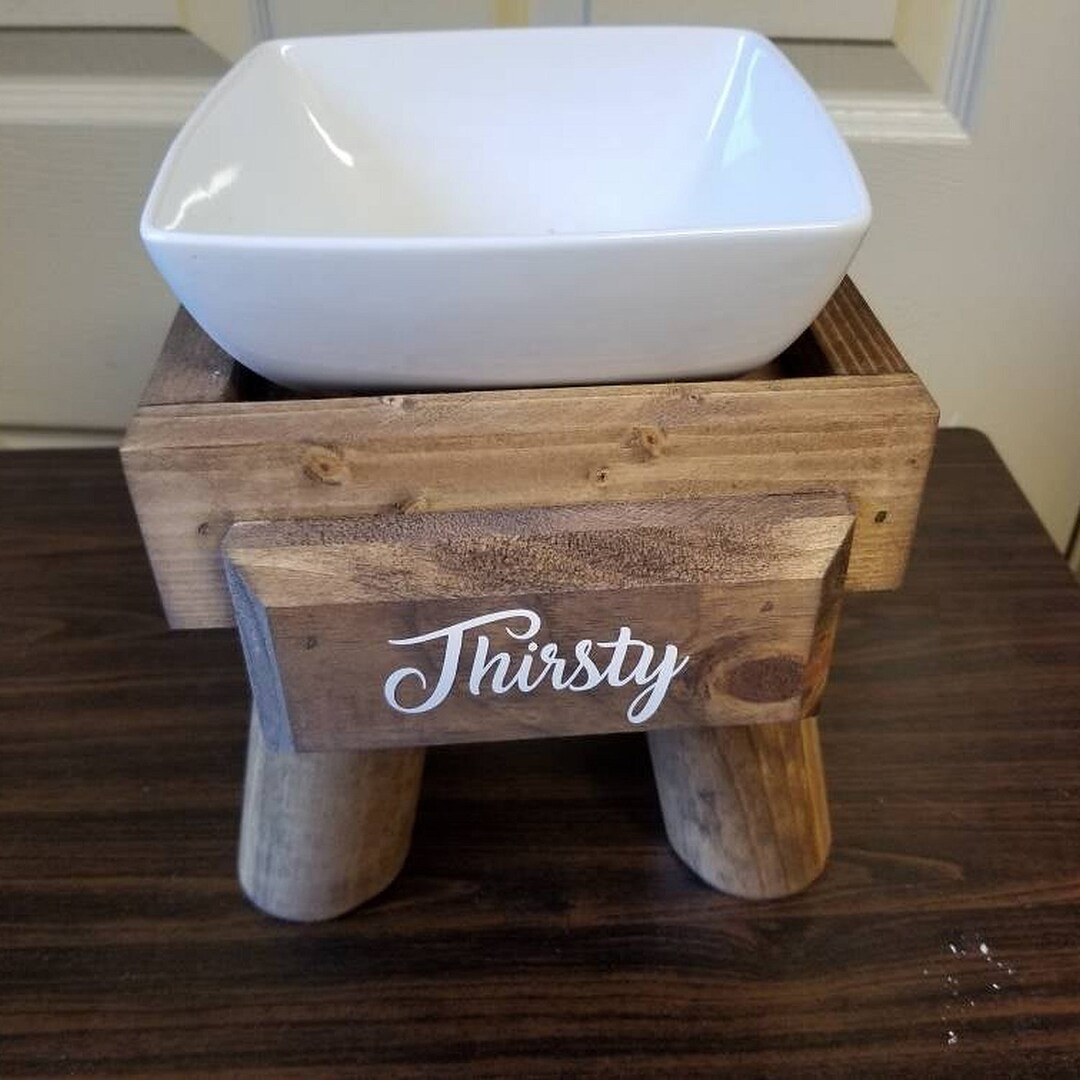 Elevated Modern Dog Stand Holds 1 5.5x5.5 Bowl - Etsy