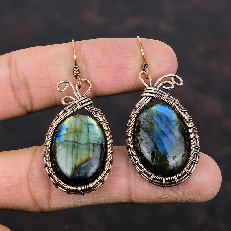 Wire Wrap Earrings - Etsy