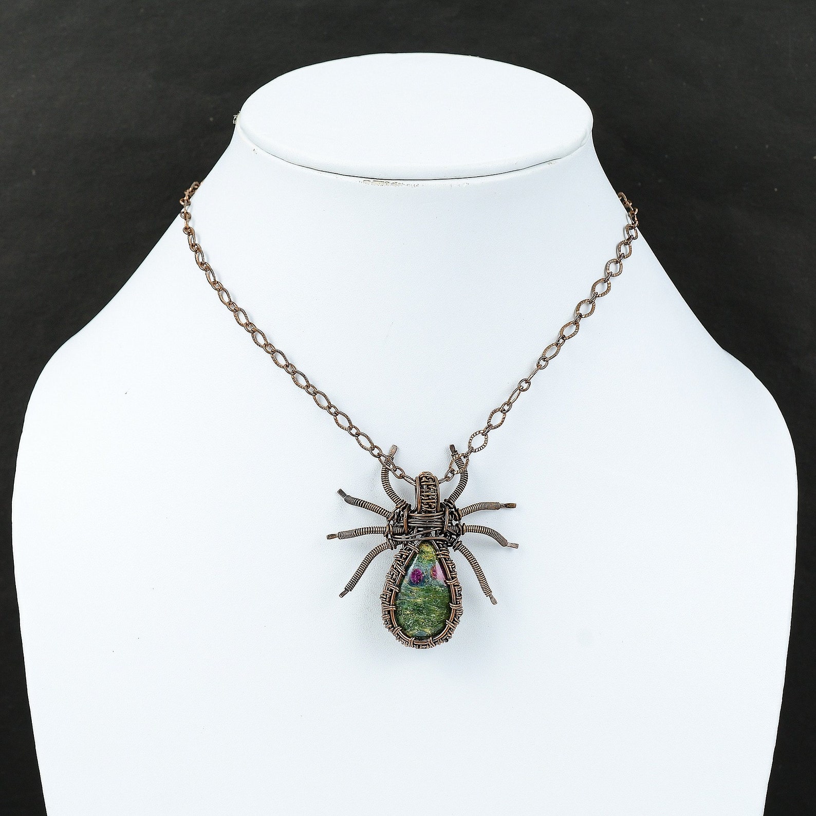 Ruby Fuchsite Pendant Copper Wire Wrapped Pendant Gemstone Jewelry ...