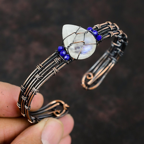 Moonstone Wrap Bracelet - Etsy