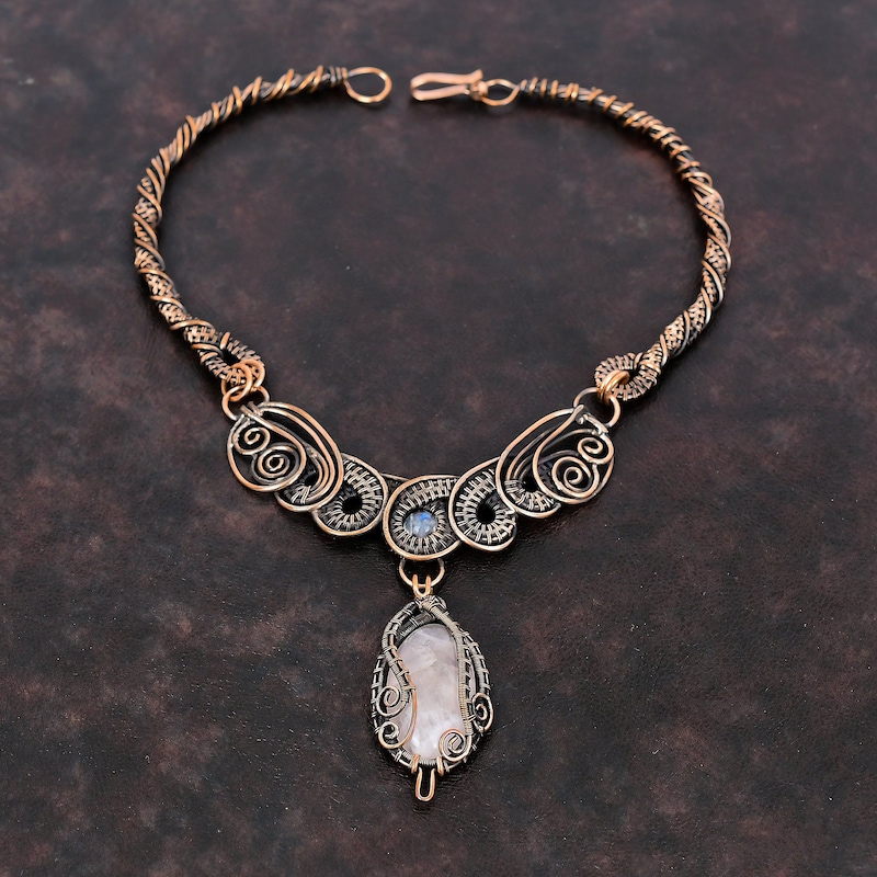 Copper Wire Necklace - Etsy