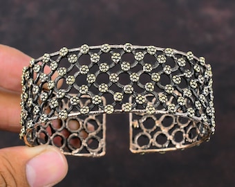 Copper Wire Wrap Cuff Bracelet Copper Wire Wrapped Adjustable Cuff ...