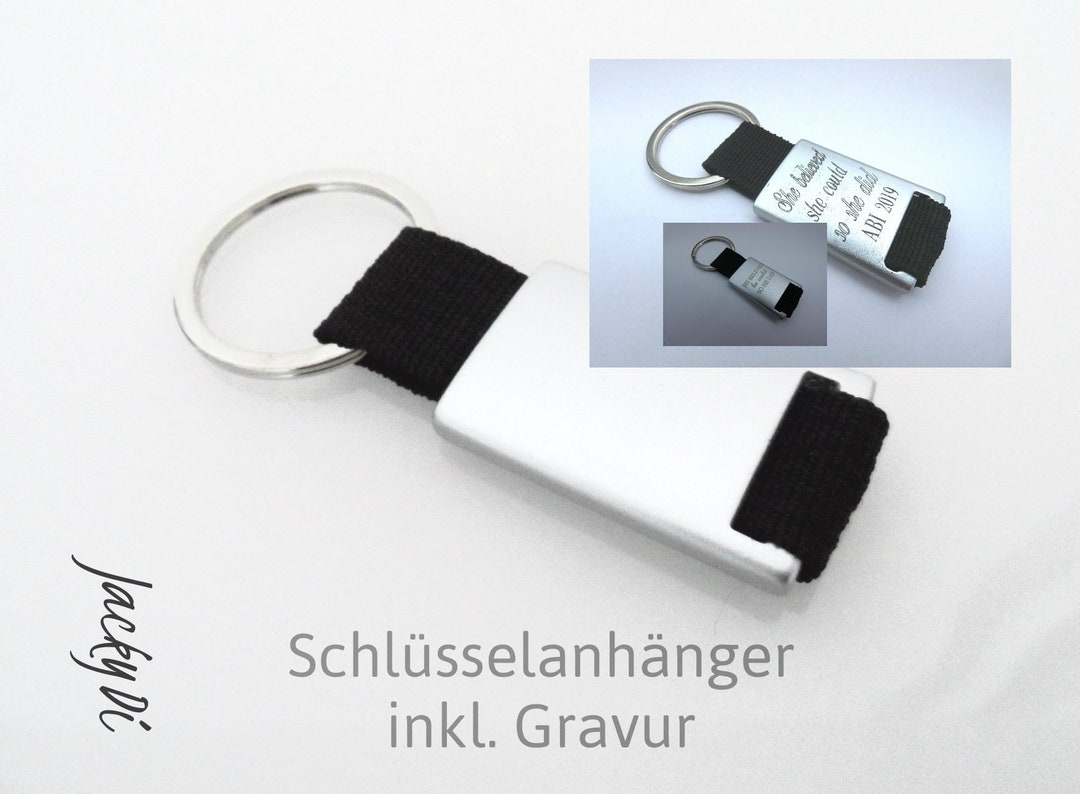 Customizable Keychain, Personal Gift ABI 2019, Key Ring With Engraving ...