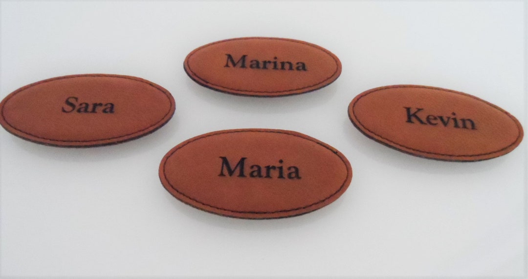 Customizable Magnet Name Tag With Engraving, Name Tag Engraved, Strong ...