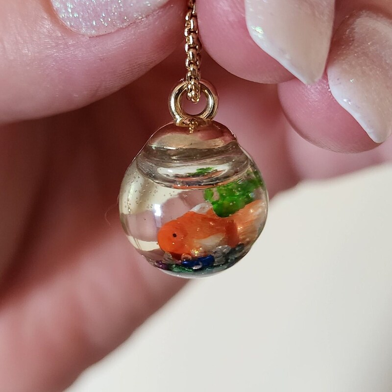 Goldfish Necklace - Etsy