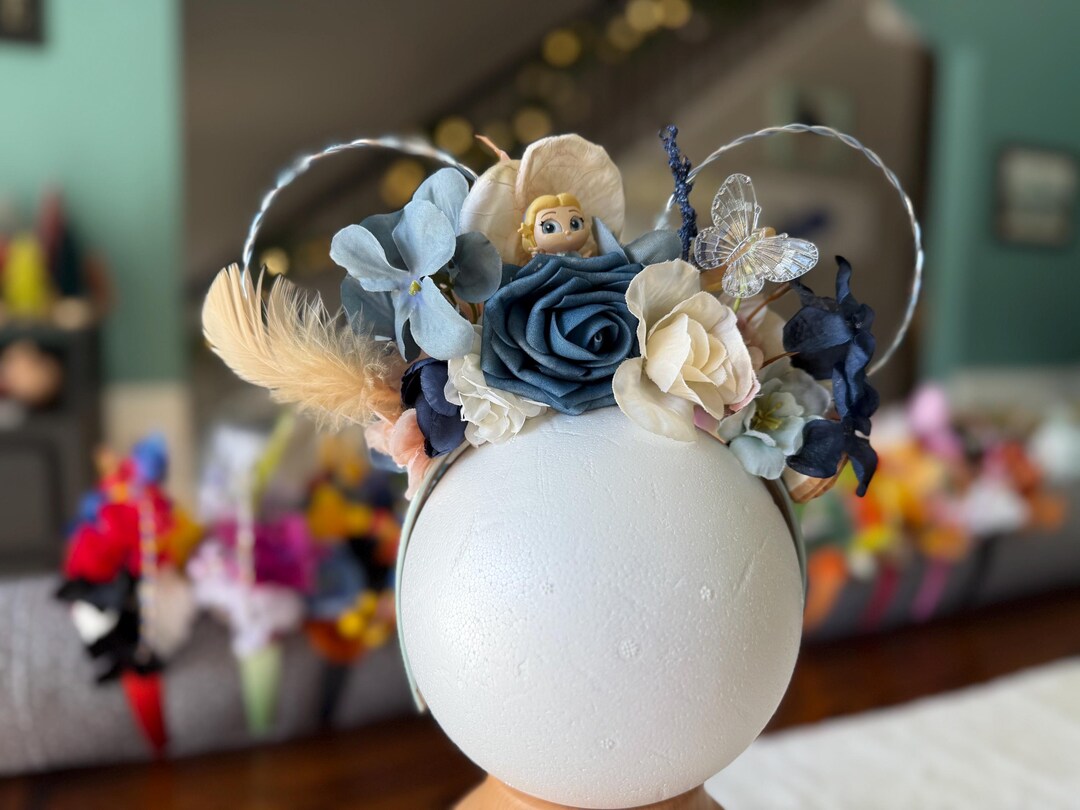 Disney Blue Fairy Pinocchio Mickey Ears Minnie Ears Wire Floral Ears ...