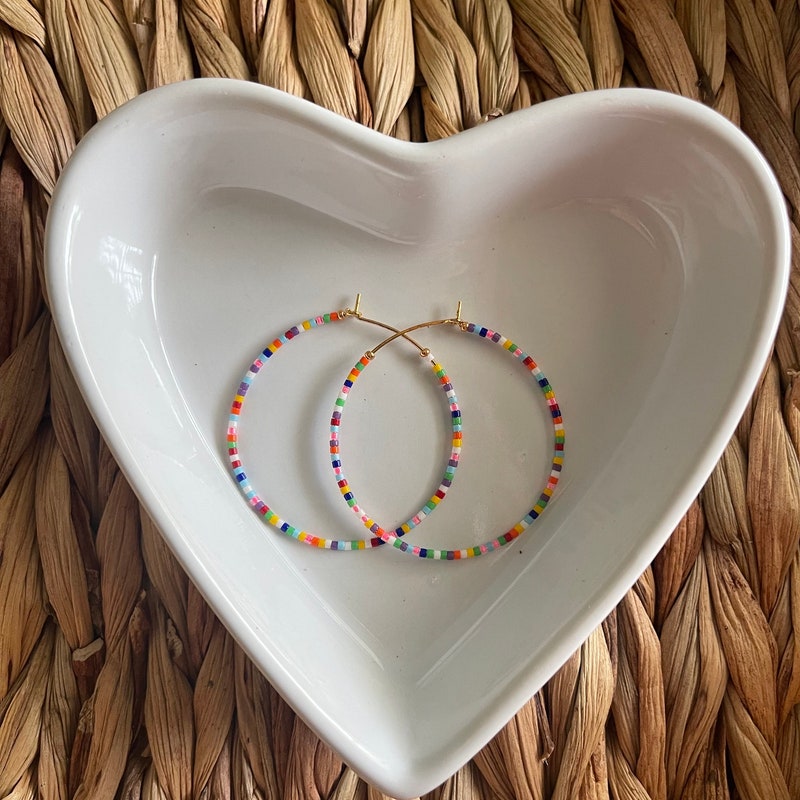 Boho Beaded Earrings - Etsy