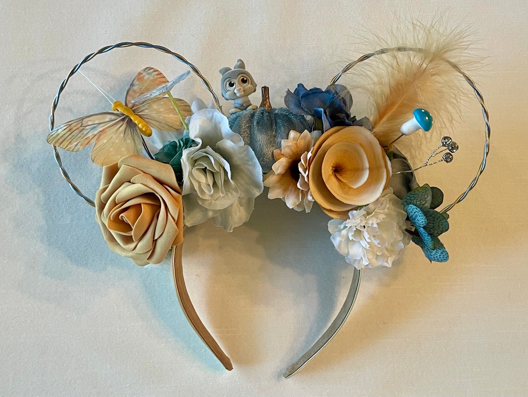 Disney Thumper Bambi Inspired Mickey Ears Minnie Ears Wire Floral Ears ...