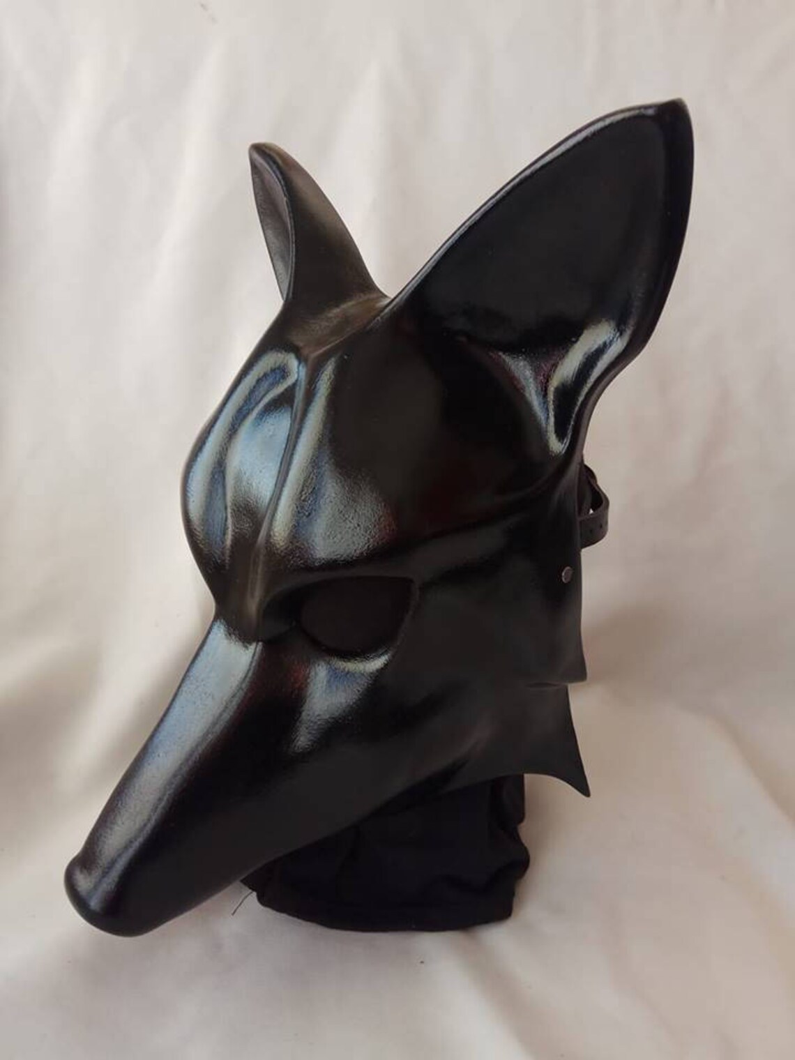 Wolf Black Mask hand Made | Etsy