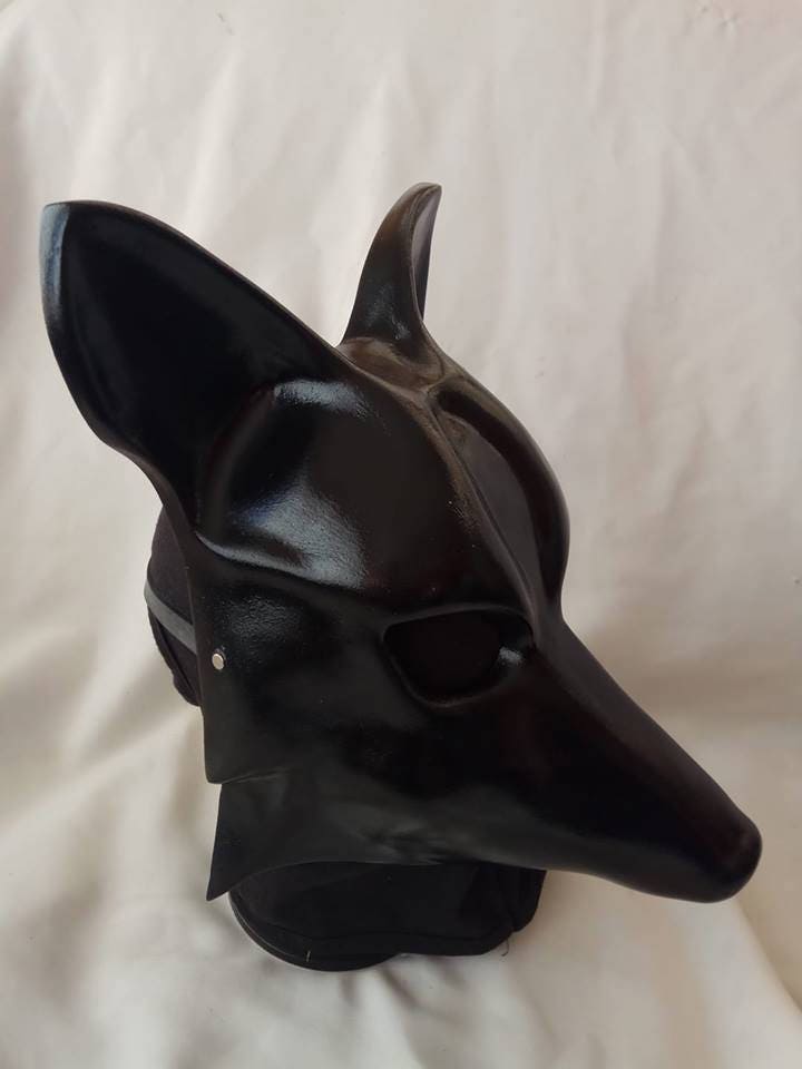 Wolf Black Mask (hand Made) - Etsy