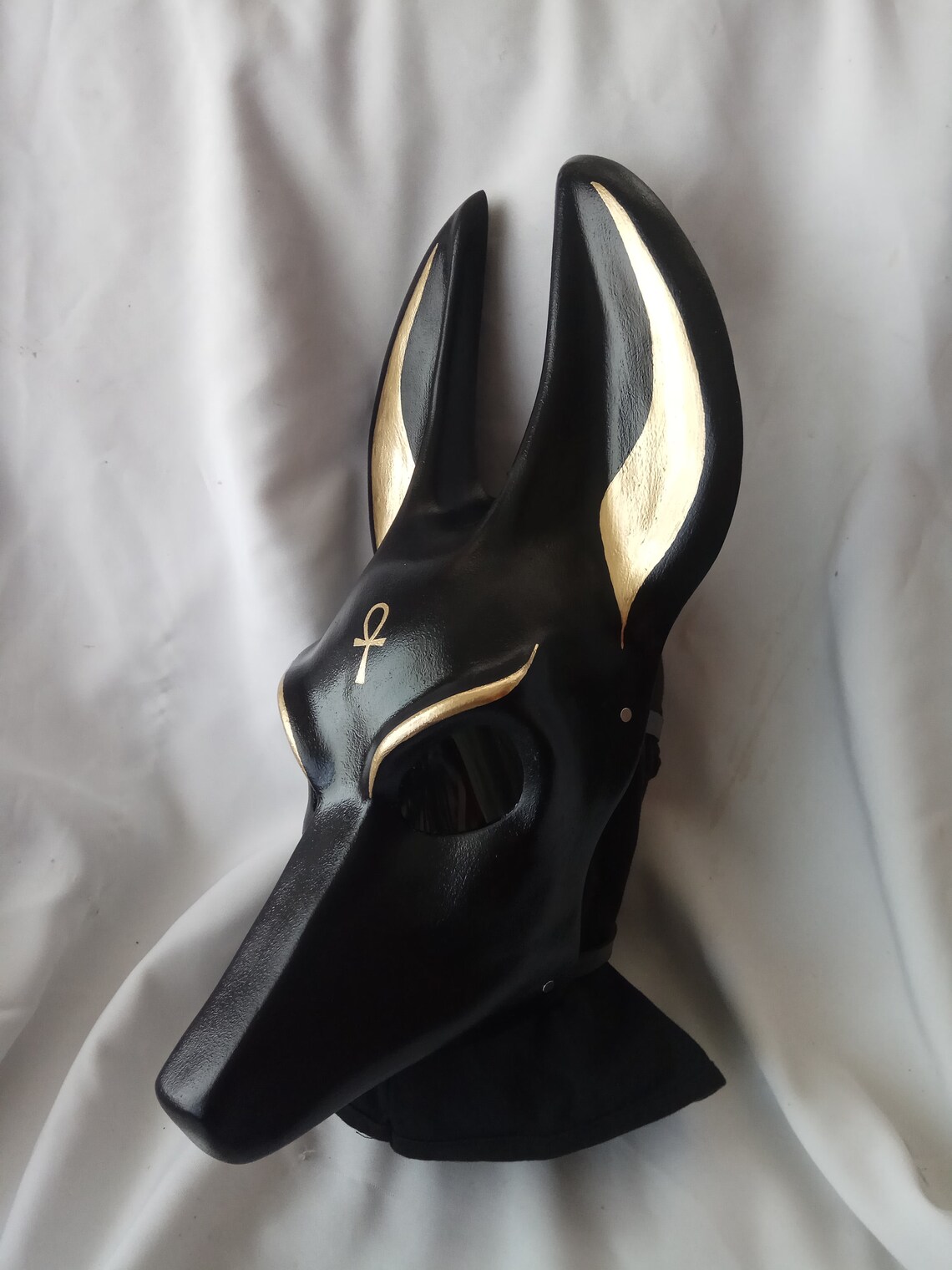 Anubis black mask hand made | Etsy