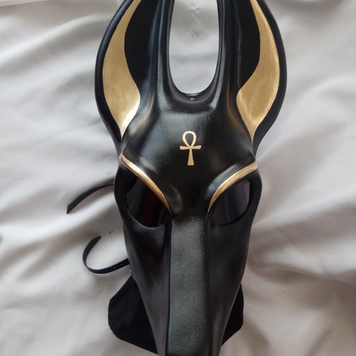 Made to Order Egyptian Jackal Anubis Leather Mask Underworld - Etsy