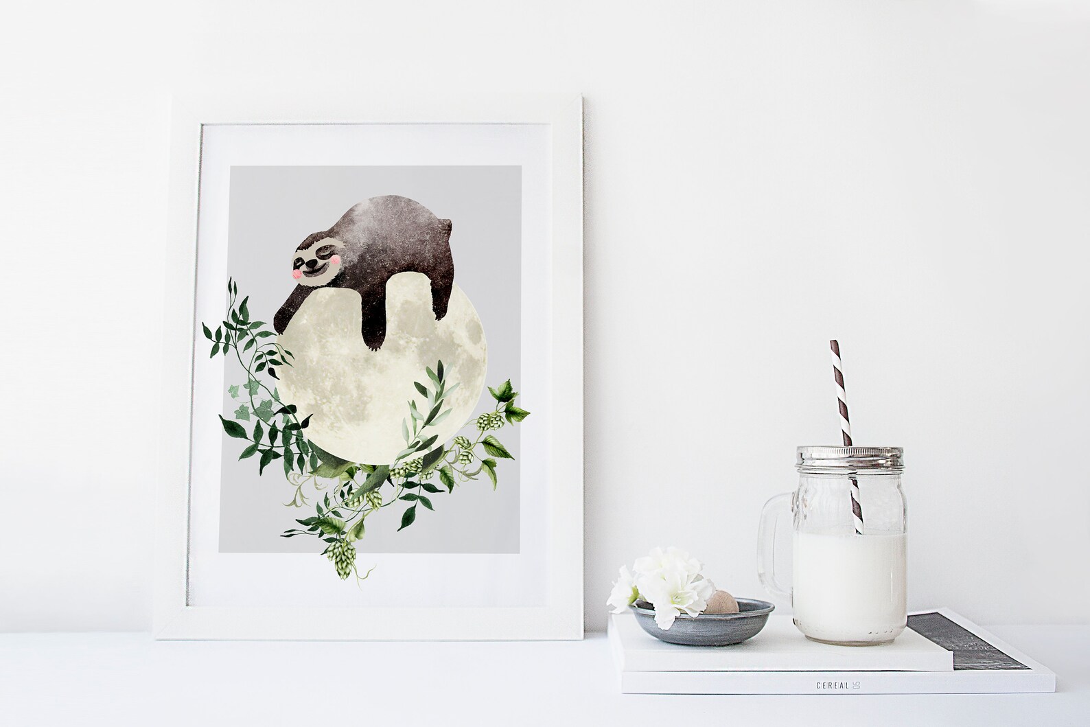 Cute Art Print Wall Art Poster Sloth Print Nursery Decor - Etsy
