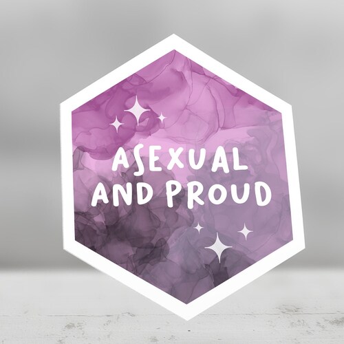 Asexual and Proud Ace Pride Sticker Coming Out Gift LGBTQ | Etsy