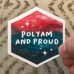 Polyam and Proud Sticker Poly Sticker Polyam Sticker Gift - Etsy