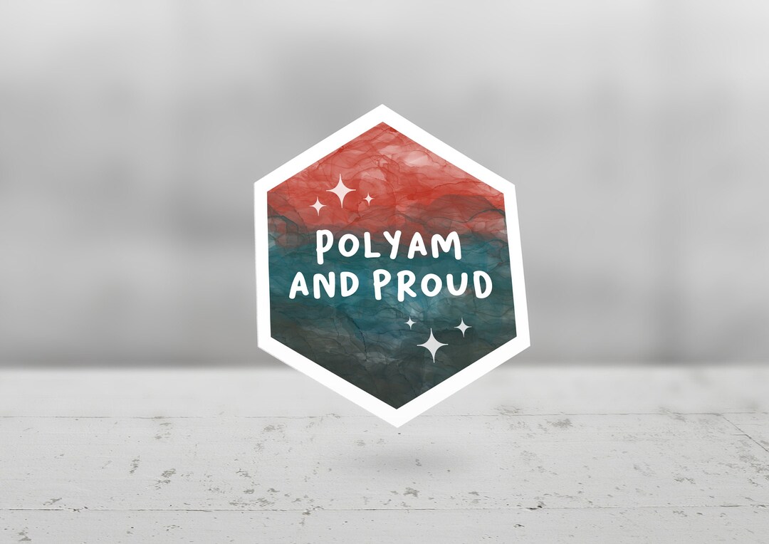 Polyam and Proud Sticker Poly Sticker Polyam Sticker Gift - Etsy