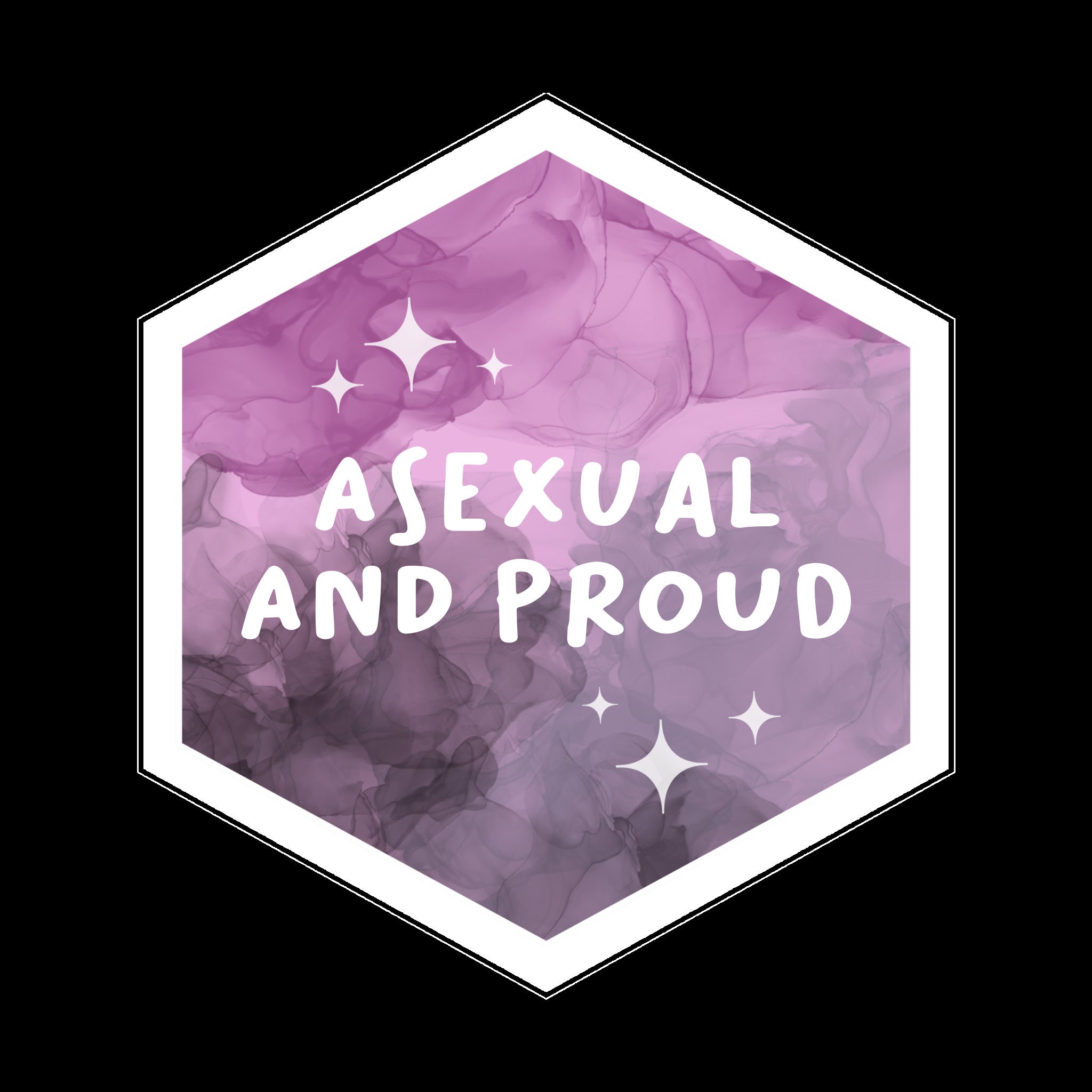 Asexual and Proud Ace Pride Sticker Coming Out Gift LGBTQ | Etsy