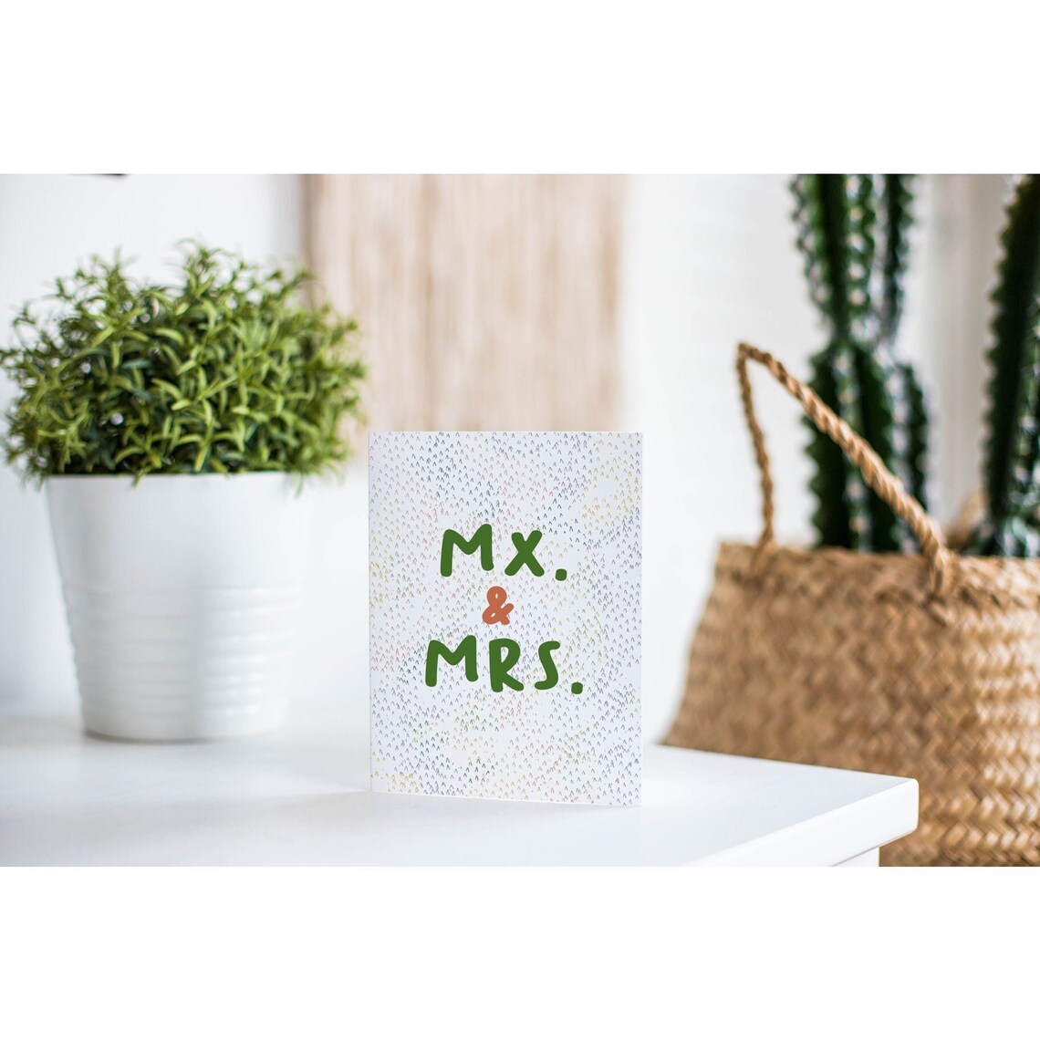 Mx. and Mrs. Non-binary Card Non Binary Wedding Card LGBTQ - Etsy