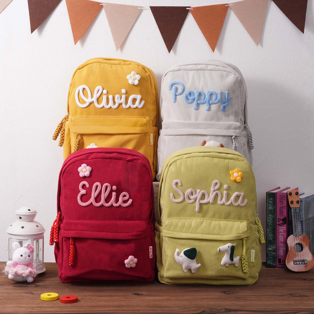 Custom Toddler Backpack, Kids Backpack With Name Book Bag School Bag ...