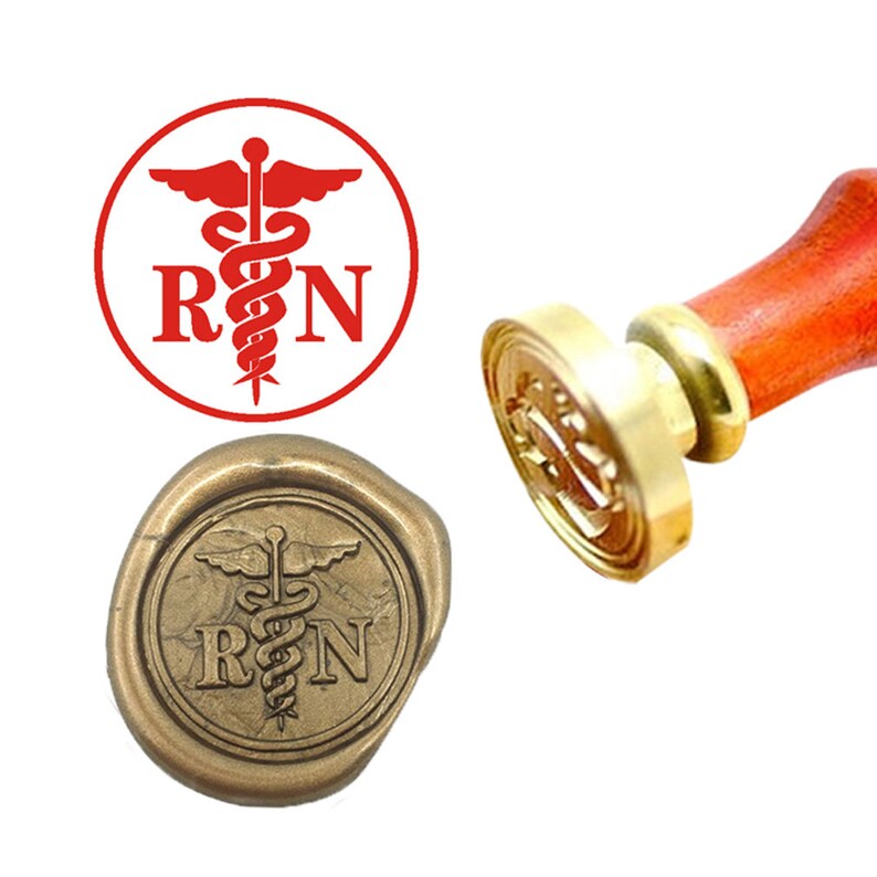Custom Personalized RN Nurse Wax Seal Stamp Kit Custom Doctor - Etsy