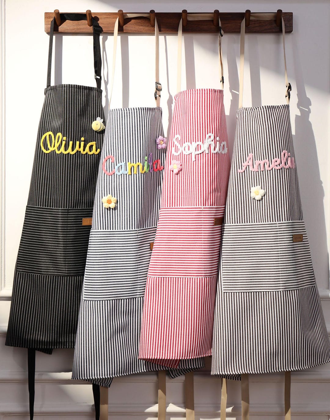 Personalized Apron, Custom Name Baking Aprons Family Handmade Kids ...