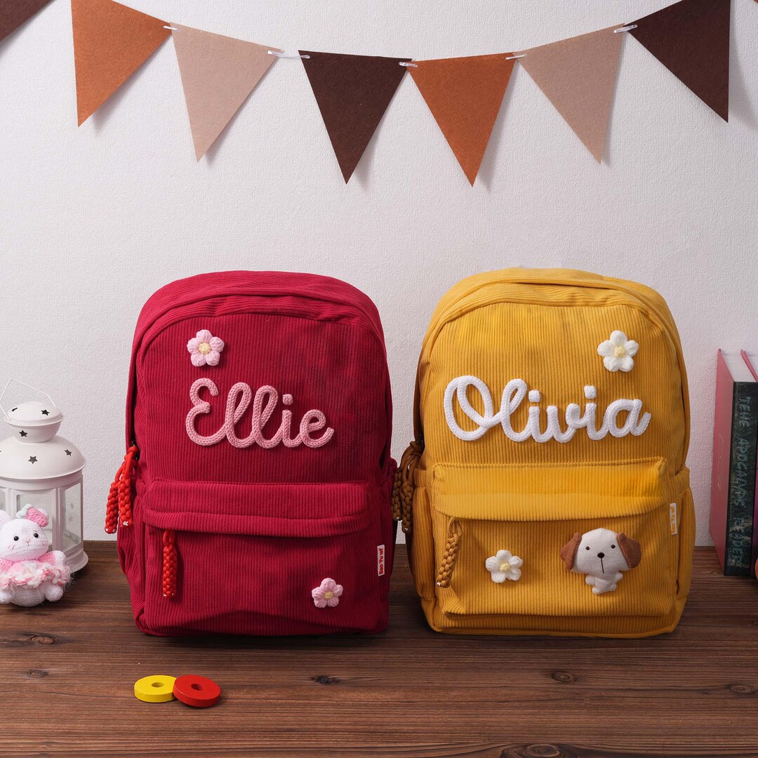 Custom Kids Backpack, Toddler Backpack With Name Book Bag School Bag ...