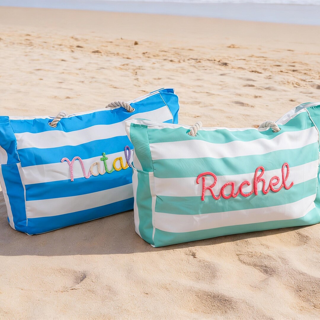 Personalized Waterproof Beach Tote Bag, Custom Pool Boat Bag ...
