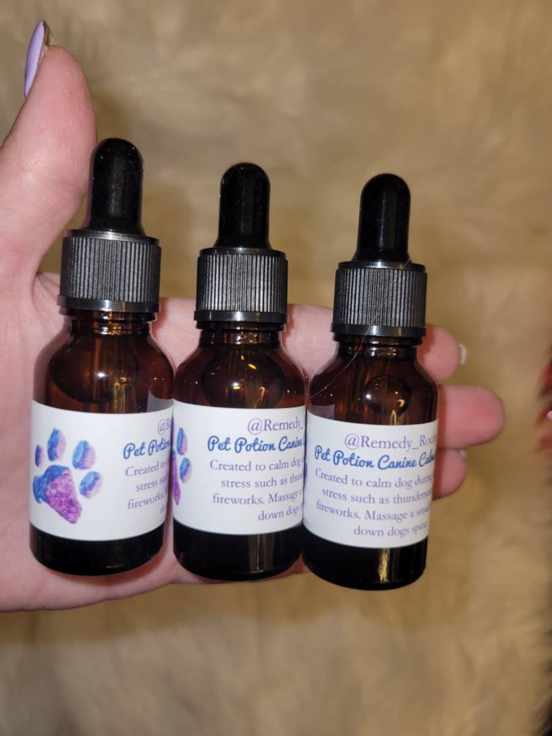Calming Massage Essential Oil Blend for Dogs | Thunder | Fireworks ...