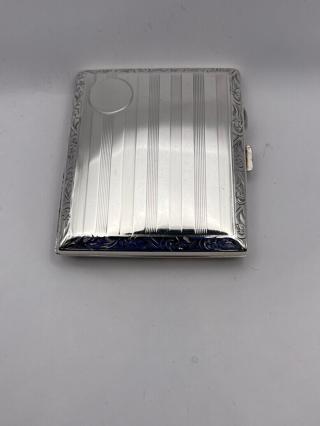 Antique Sterling Silver Cigarette Case - Etsy