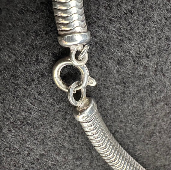 Vintage German 835 Silver Necklace - Gem