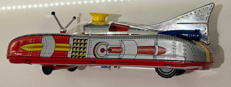 TIN Battery Operated Moon Satellite Car - Etsy