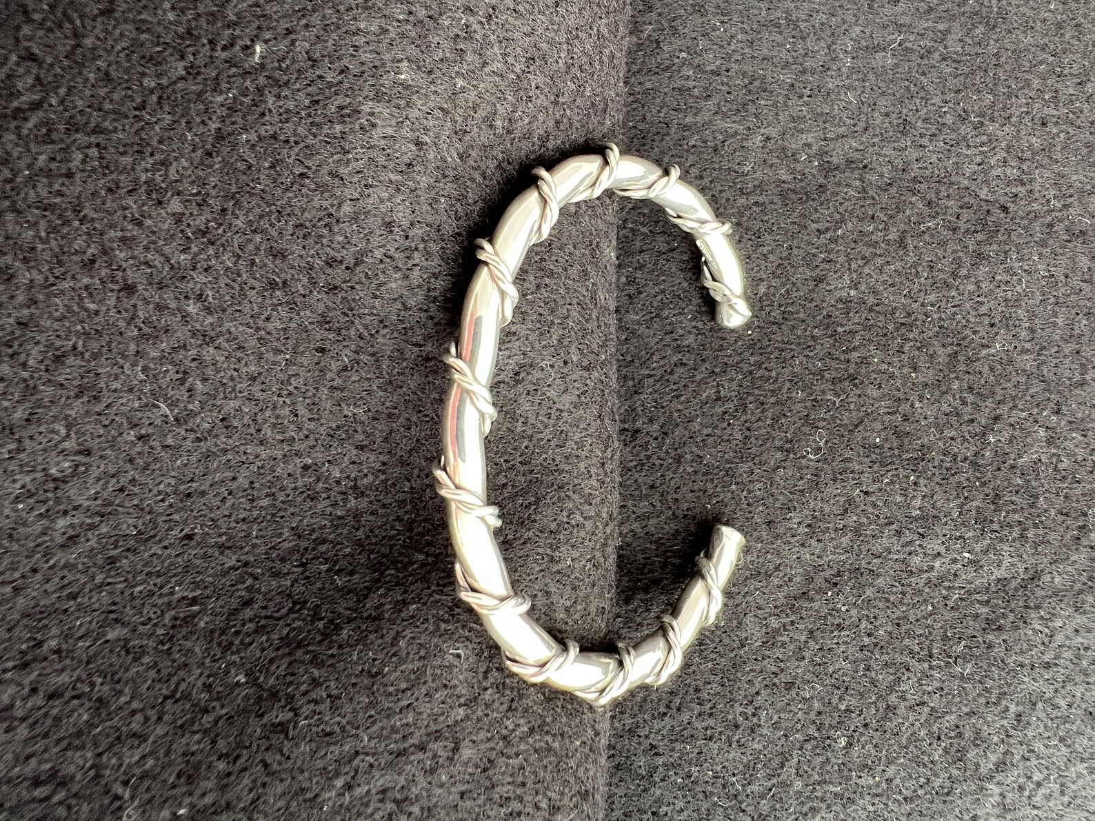 Sterling Silver Barb Wire Cuff Bracelet by Nashina Tsosie - Etsy