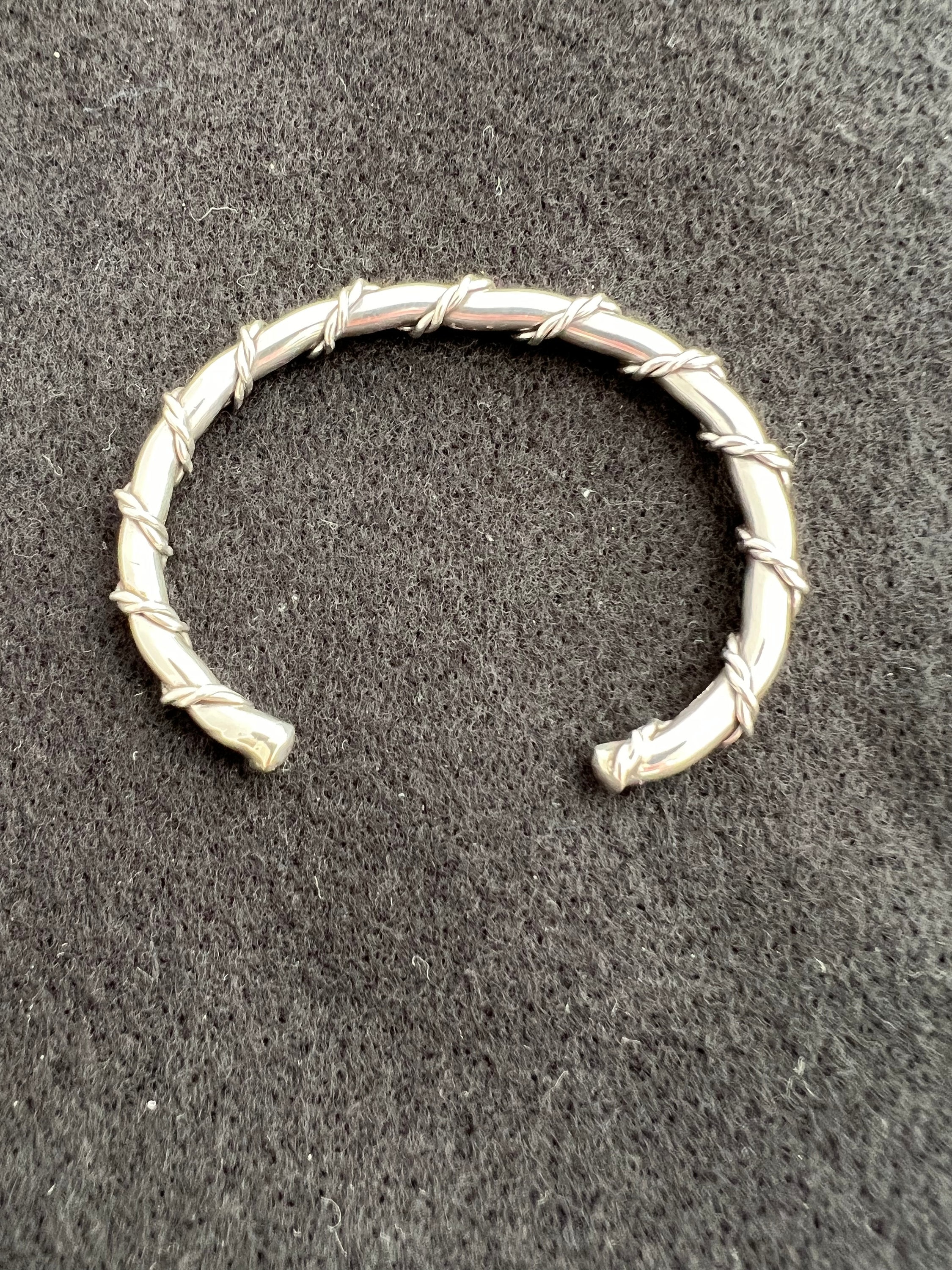 Sterling Silver Barb Wire Cuff Bracelet by Nashina Tsosie - Etsy