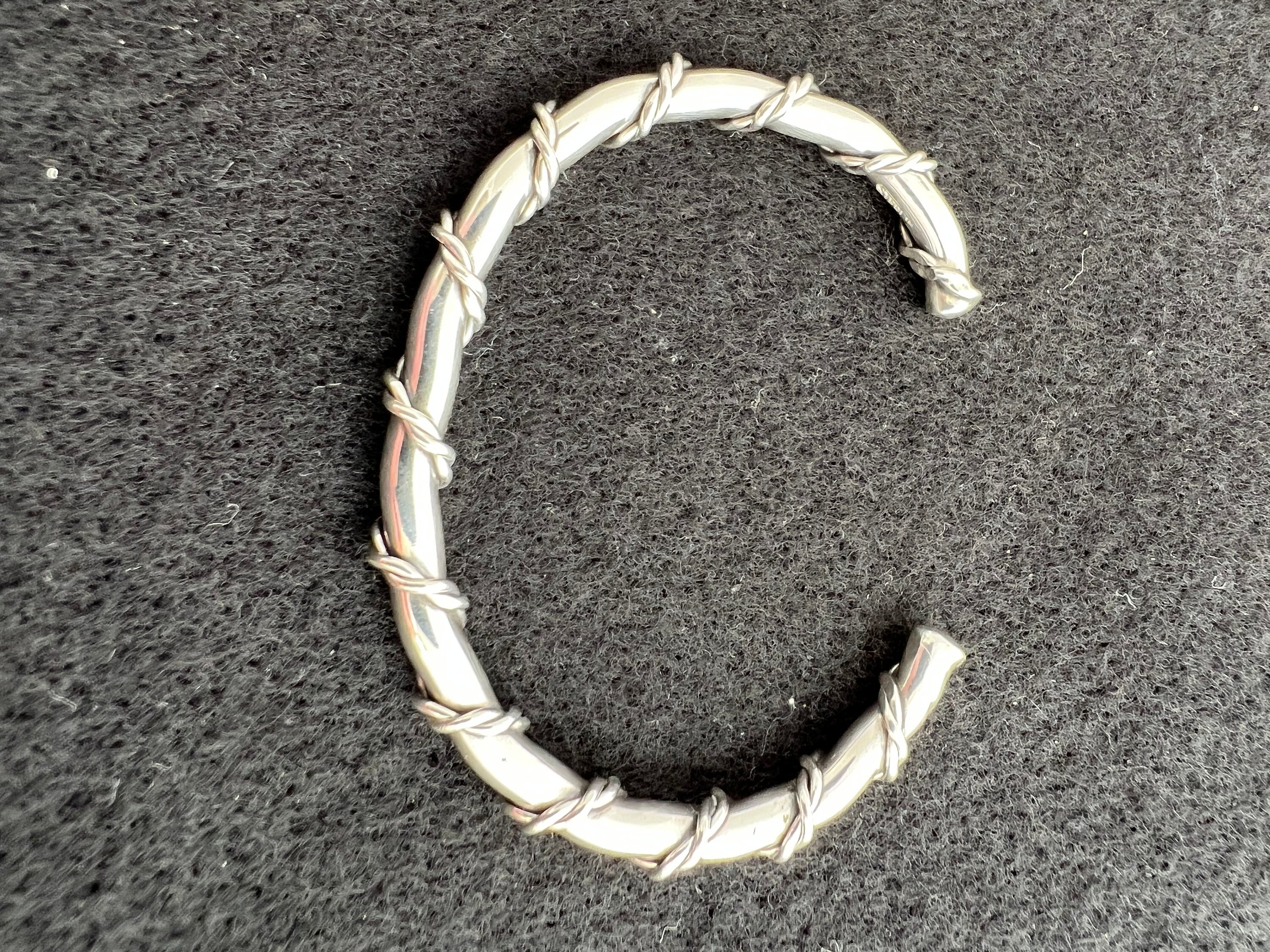 Sterling Silver Barb Wire Cuff Bracelet by Nashina Tsosie - Etsy