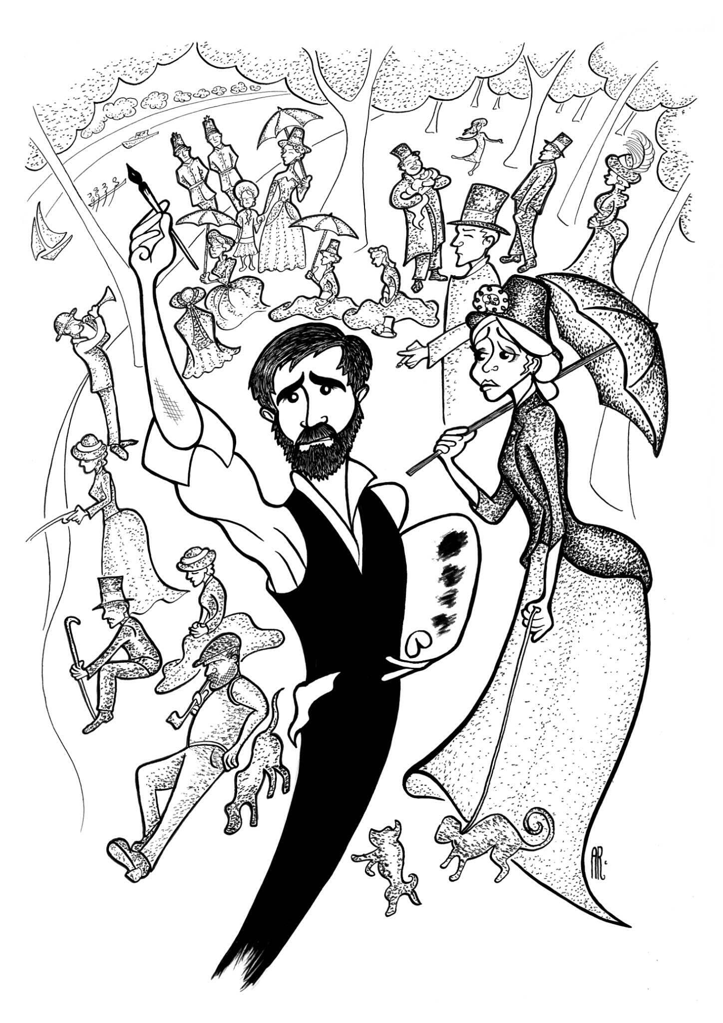 Sunday in the Park With George Dramatic Inking - Etsy