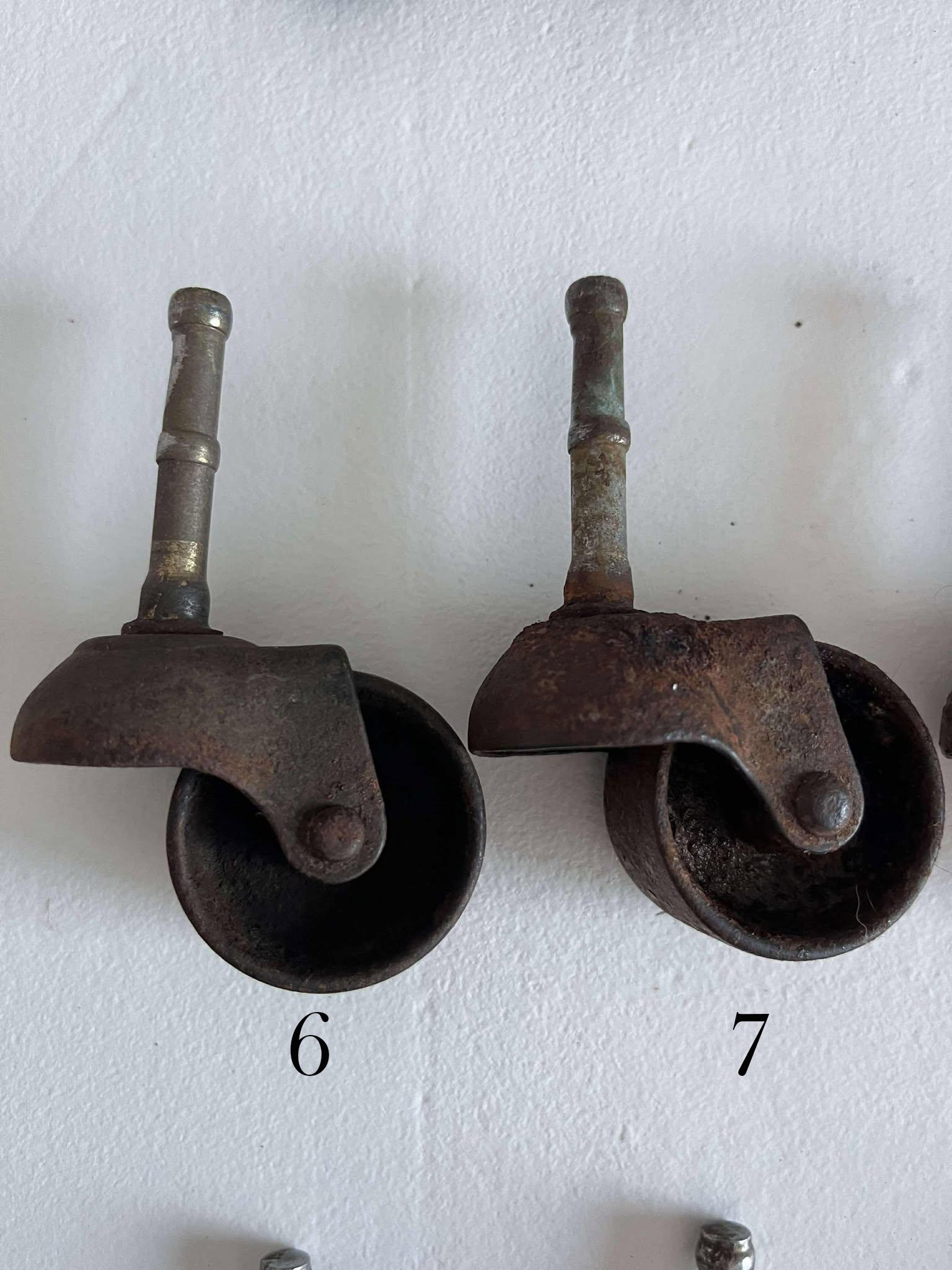 Antique Vintage Metal Wood Caster Wheels Furniture Industrial - Etsy