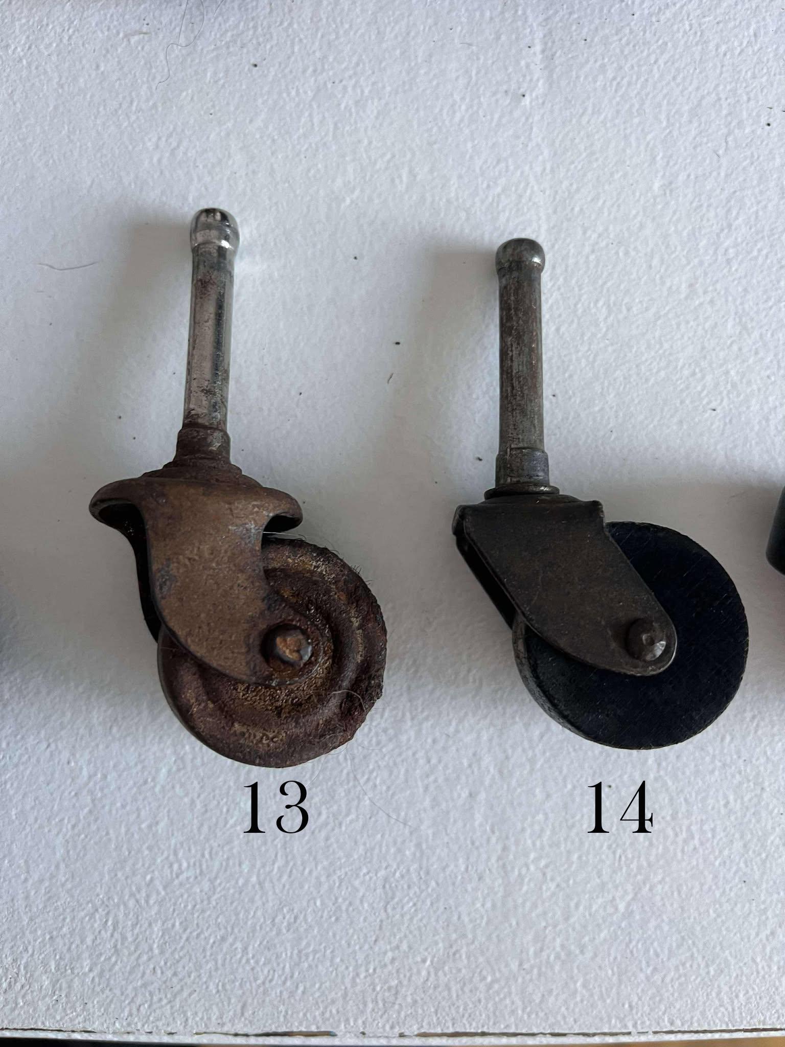 Antique Vintage Metal Wood Caster Wheels Furniture Industrial - Etsy