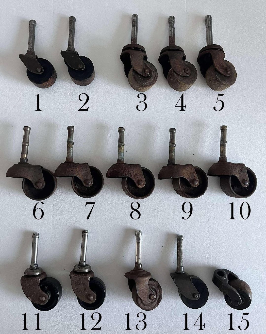 Antique Vintage Metal Wood Caster Wheels Furniture Industrial - Etsy