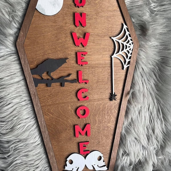Coffin Sign for Front Door - Etsy
