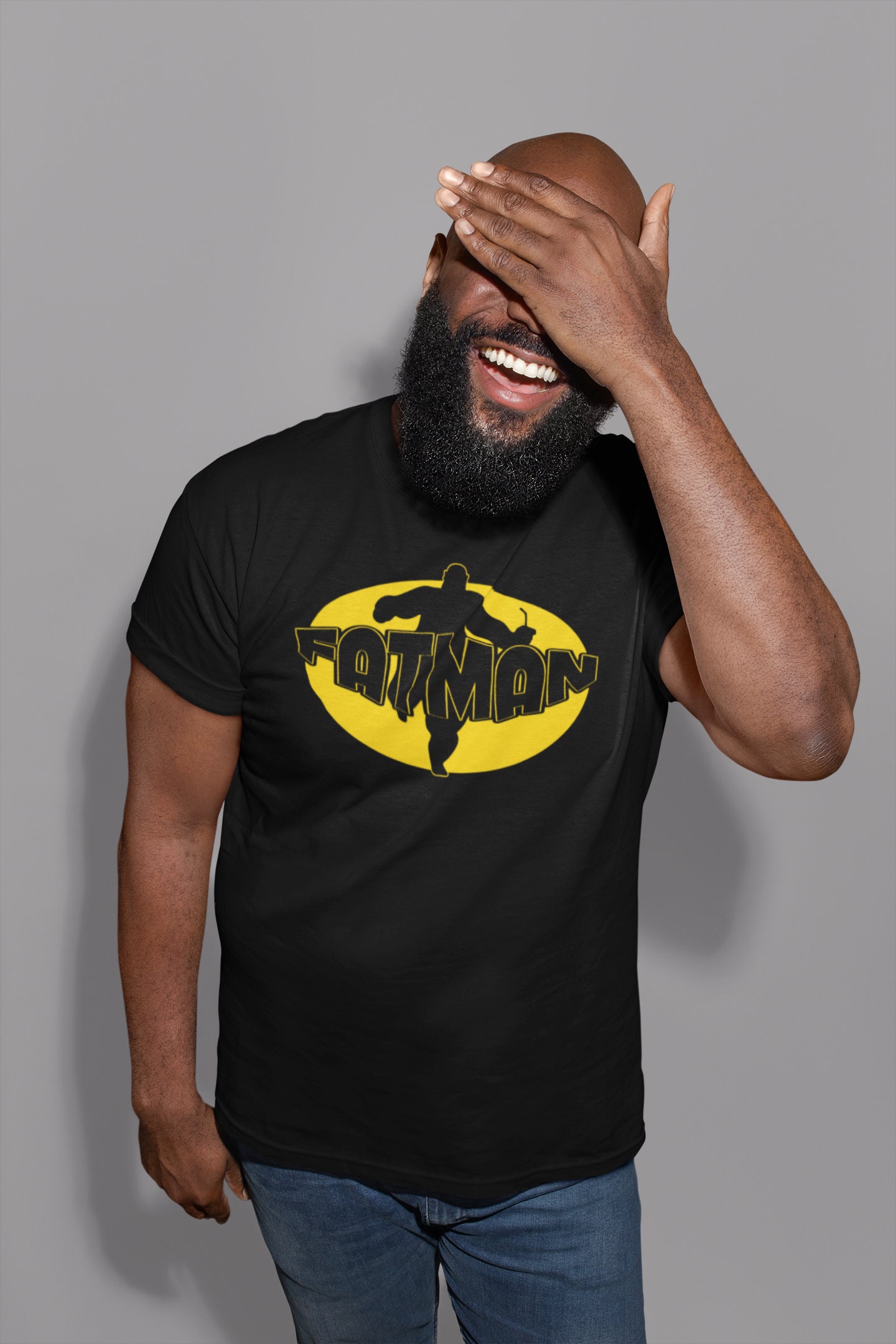 FATMAN Symbol Funny Novelty Super Hero T-shirt - Etsy
