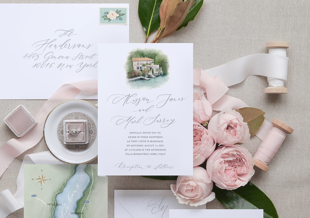 Custom Venue Illustration | Wedding Venue Illustration | Venue ...