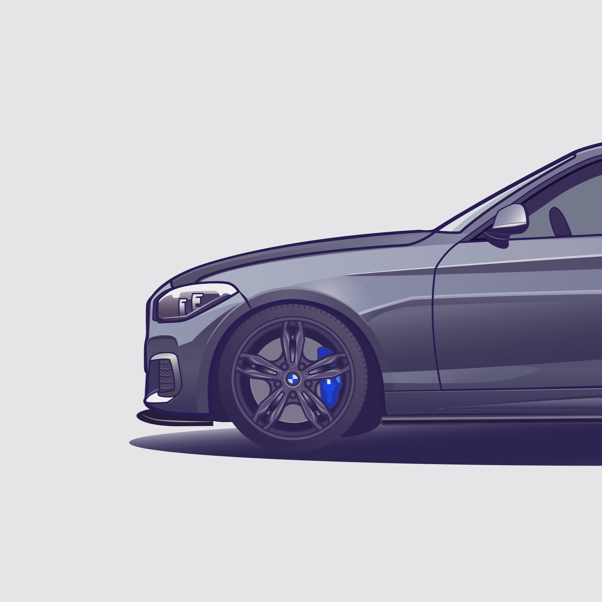M140i Hot Hatch 3 Door Car Poster Performance Car Print - Etsy UK
