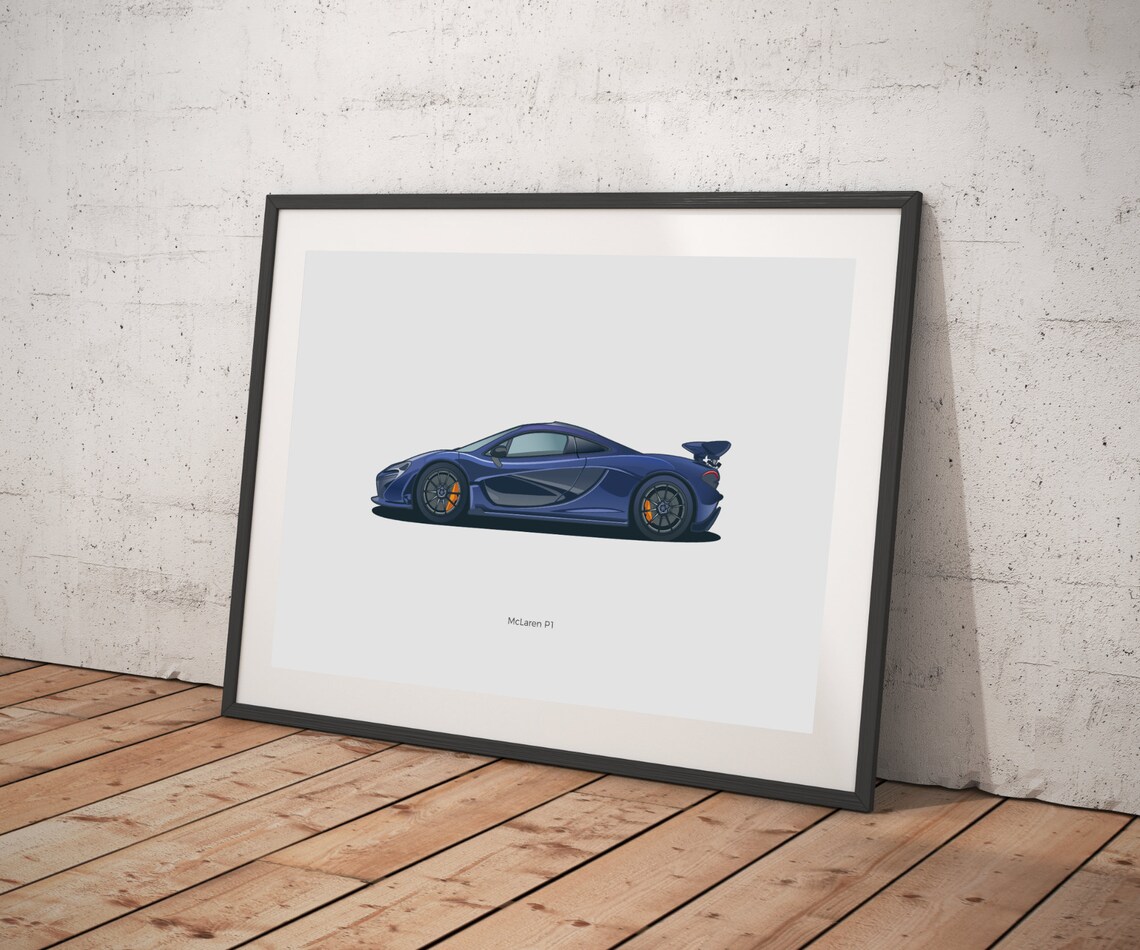 P1 Supercar Print Hypercar Poster | Etsy