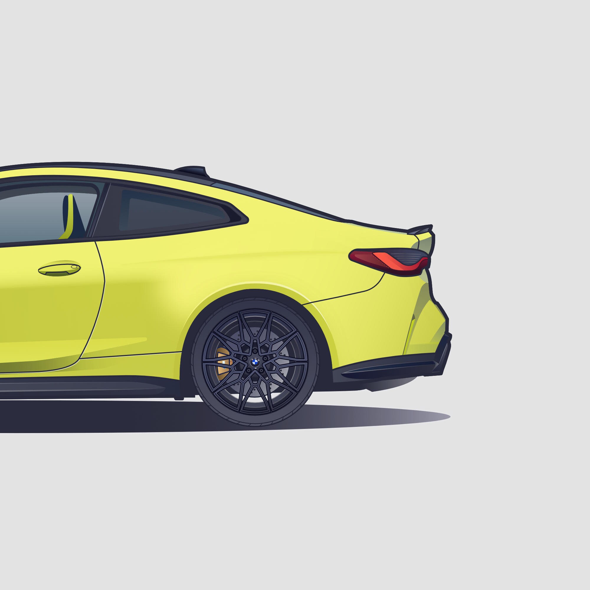 M4 Competition G82 Car Poster Illustrated Sports Car Print - Etsy UK