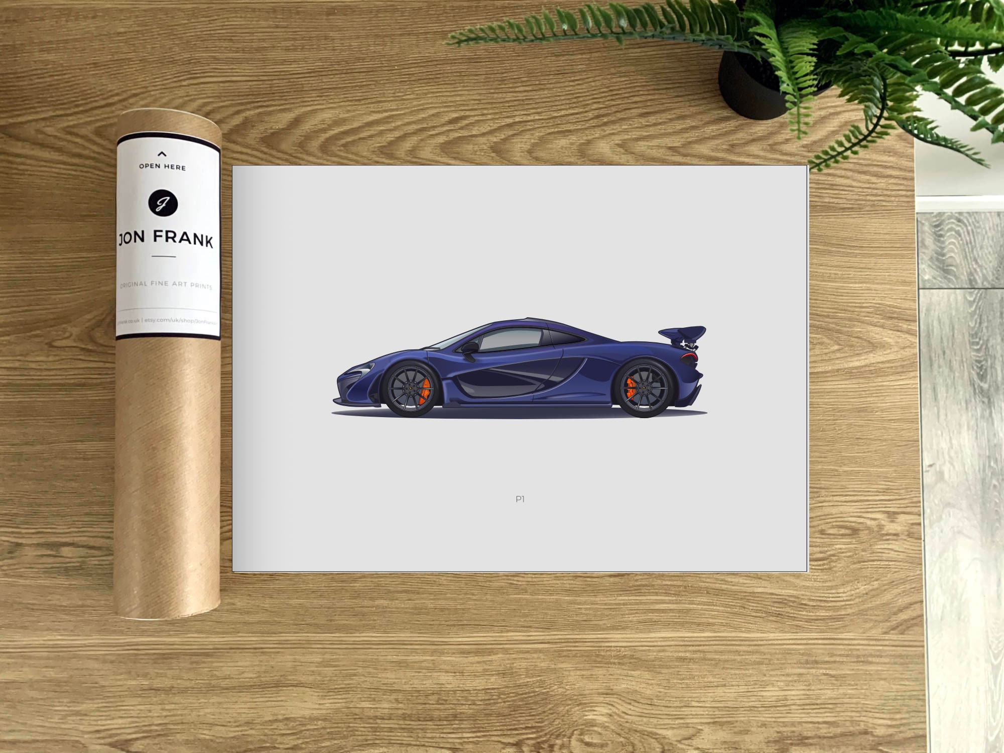 P1 Supercar Print, Hypercar Poster - Etsy