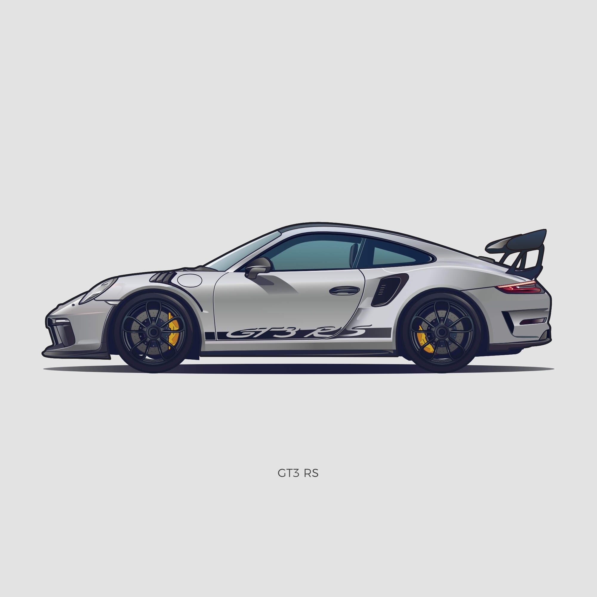 GT3 RS Supercar Poster - Car Print - Etsy