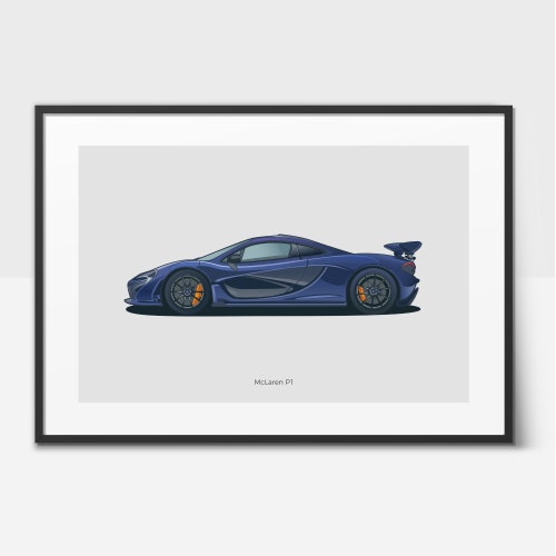 P1 Supercar Print Hypercar Poster | Etsy