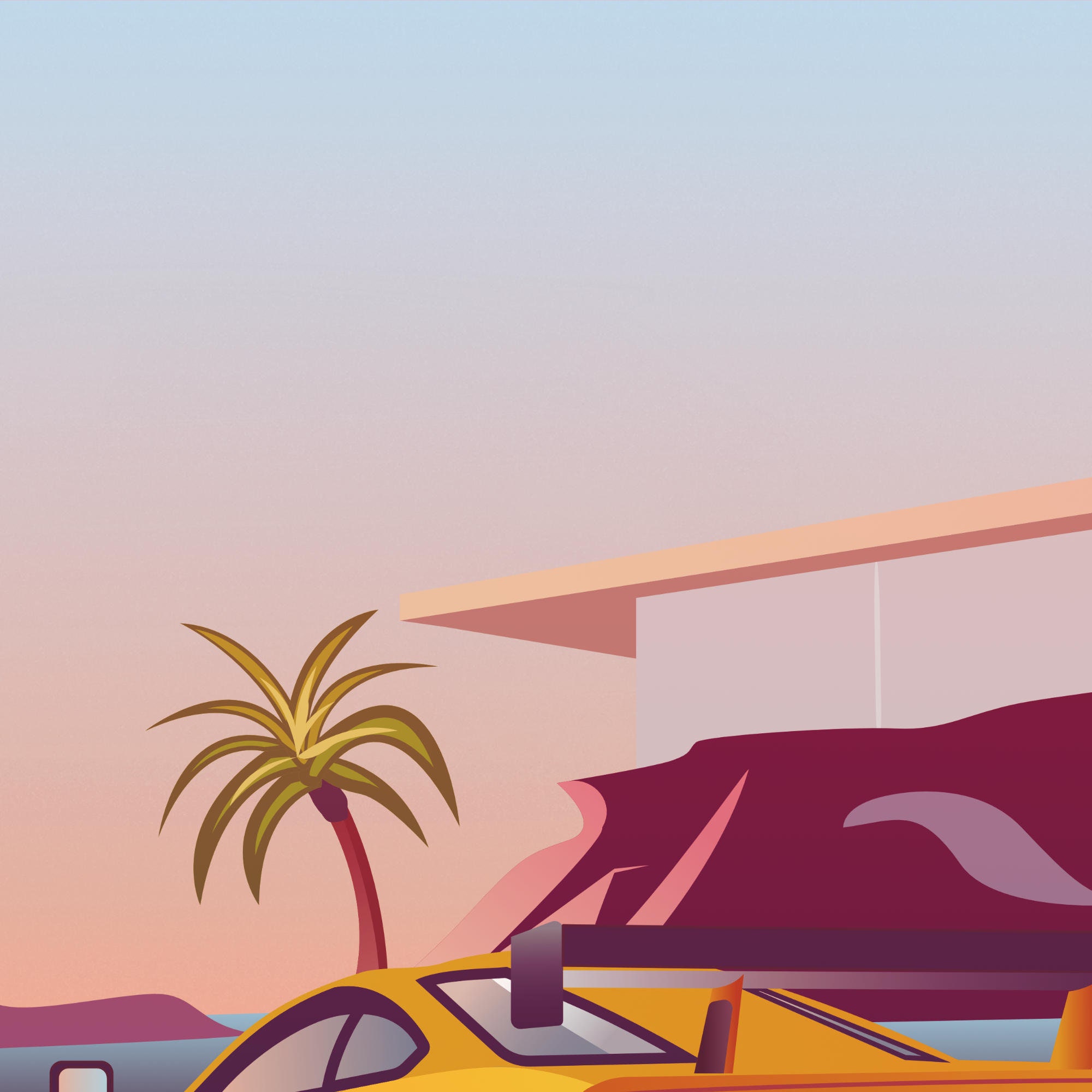 F1 LM Beach Sunset Classic Supercar Poster Illustrated Car - Etsy