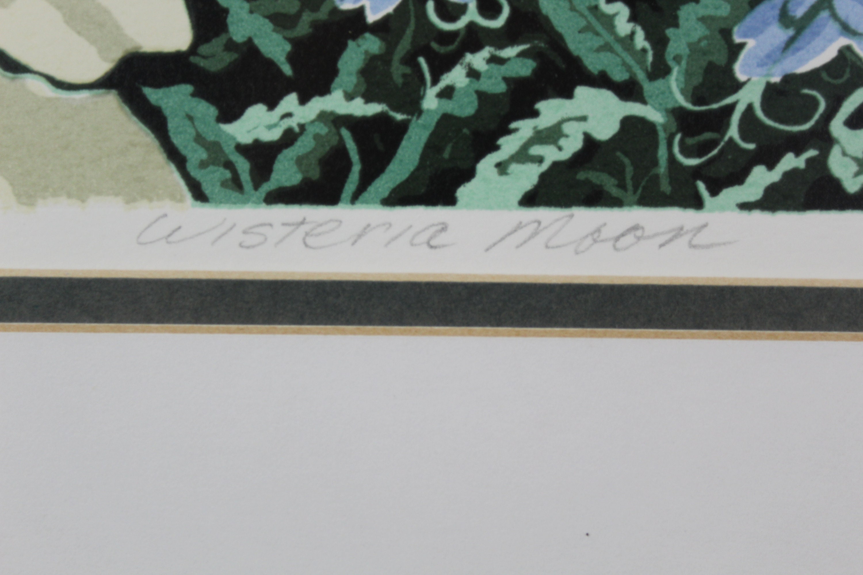 Beautiful Serigraph by Nancy Spaulding Signed & Numbered 9/92 Westeria ...