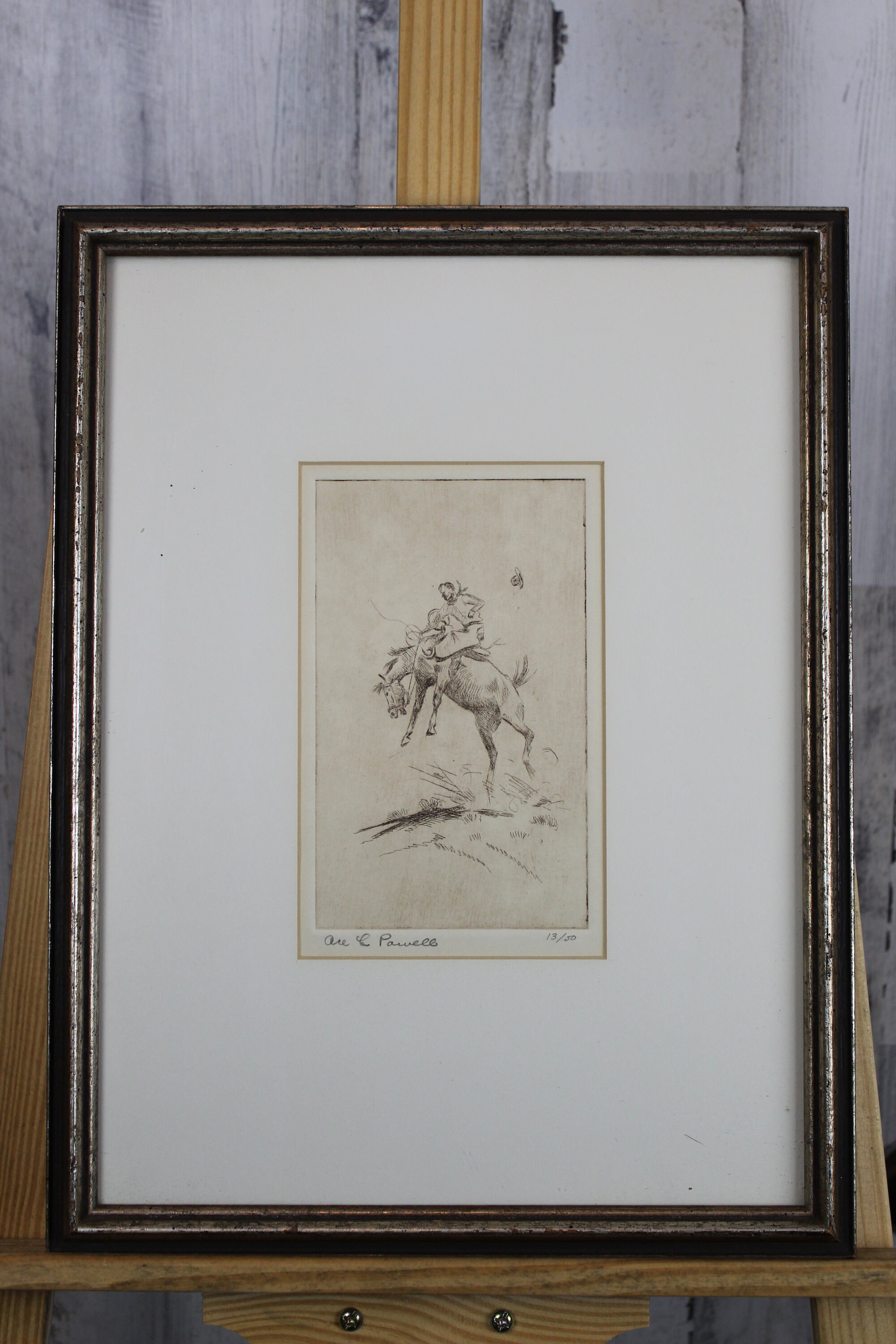 Ace Asa Lynn Powell Bronc Riding Cowboy Artist Signed & | Etsy